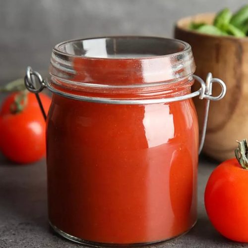 Salsa de tomates y pimenton casera - Recetas Judias